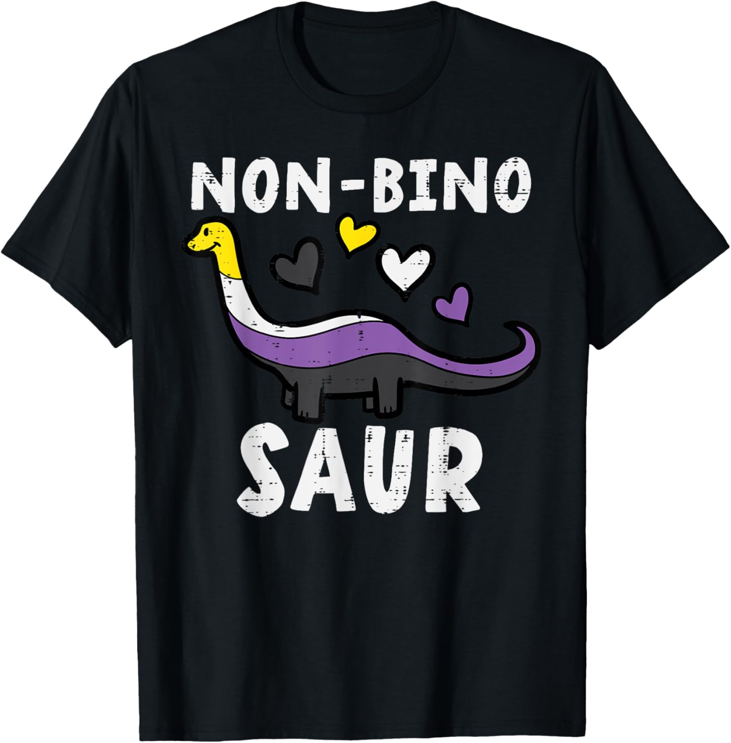 Amazon.com: Non Binary Binosaur Nonbinary Dino Enby Pride Flag Lgbt Boys T-Shirt : Clothing ...